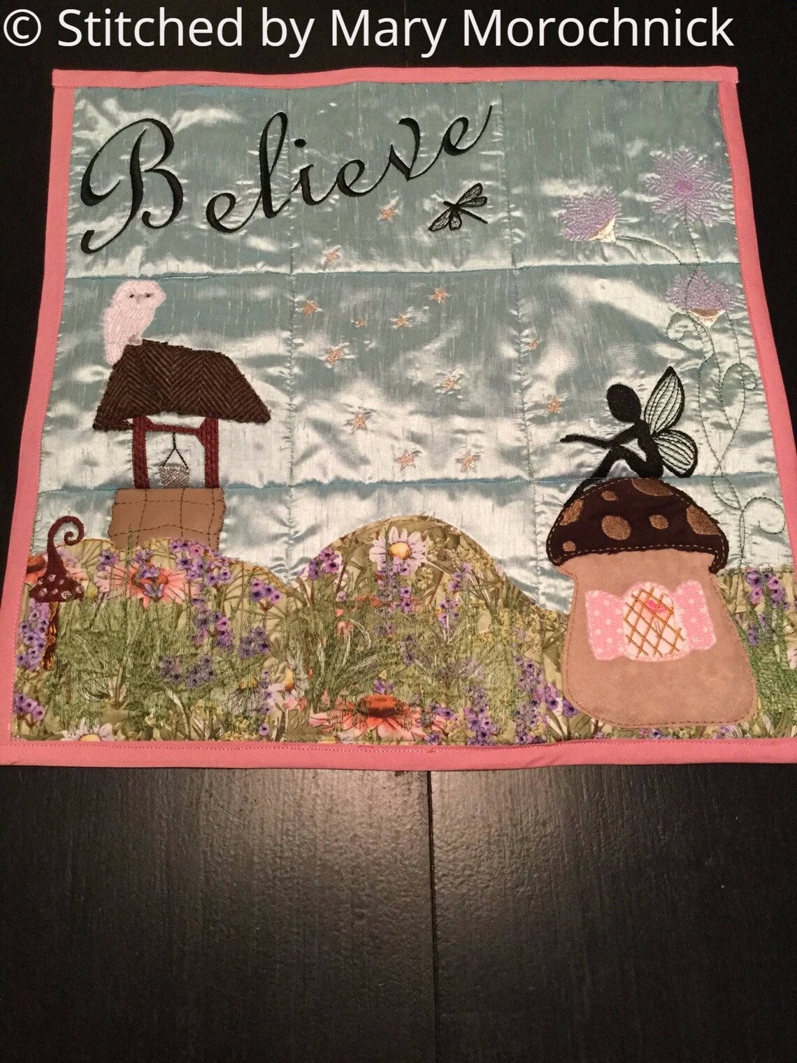 ITH "believe" Tile Scene Machine Embroidery Design (5x5 Size for 5x7 ...