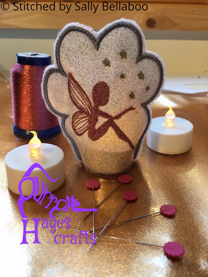 ITH Fairy Tea Light Cover Machine Embroidery Design | Etsy
