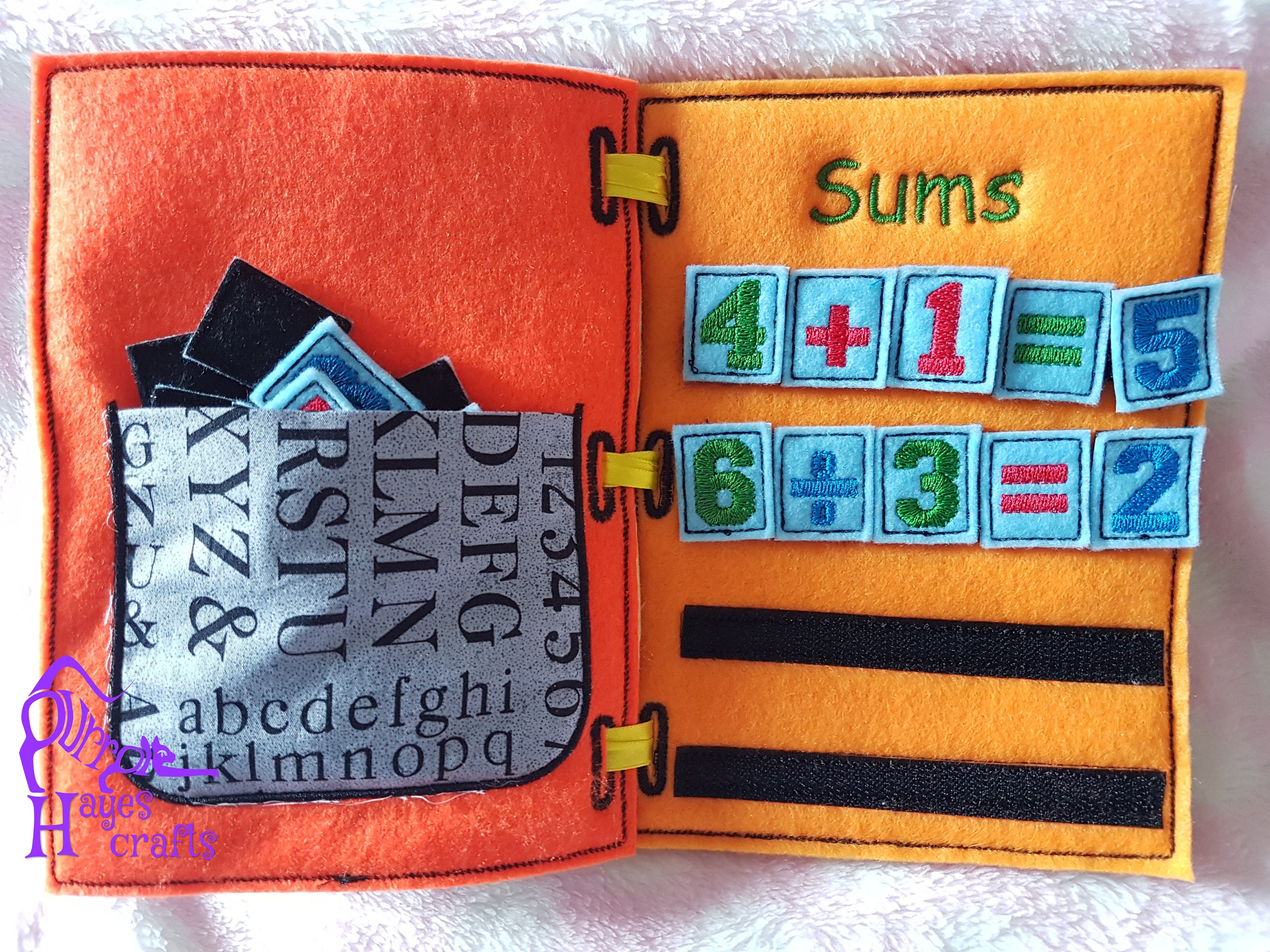 ITH Quiet Book Sums Page Machine Embroidery Design - Etsy Australia