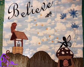 ITH believe Tile Scene Machine Embroidery Design | Etsy