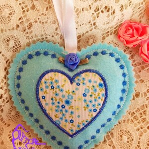 ITH Hanging Heart Machine Embroidery Design - Etsy