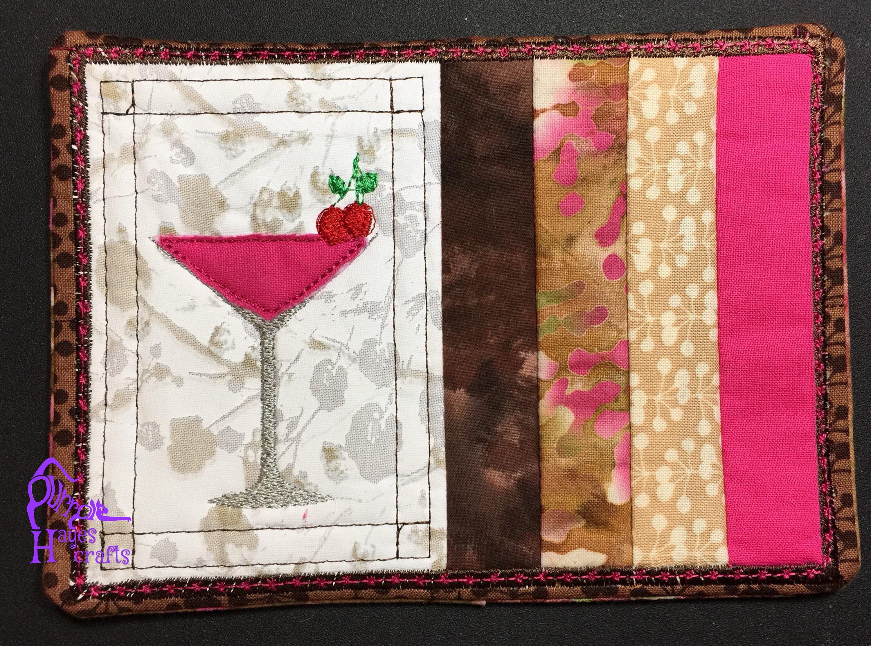 ITH Cocktail Coaster/mug Rug Machine Embroidery Design | Etsy