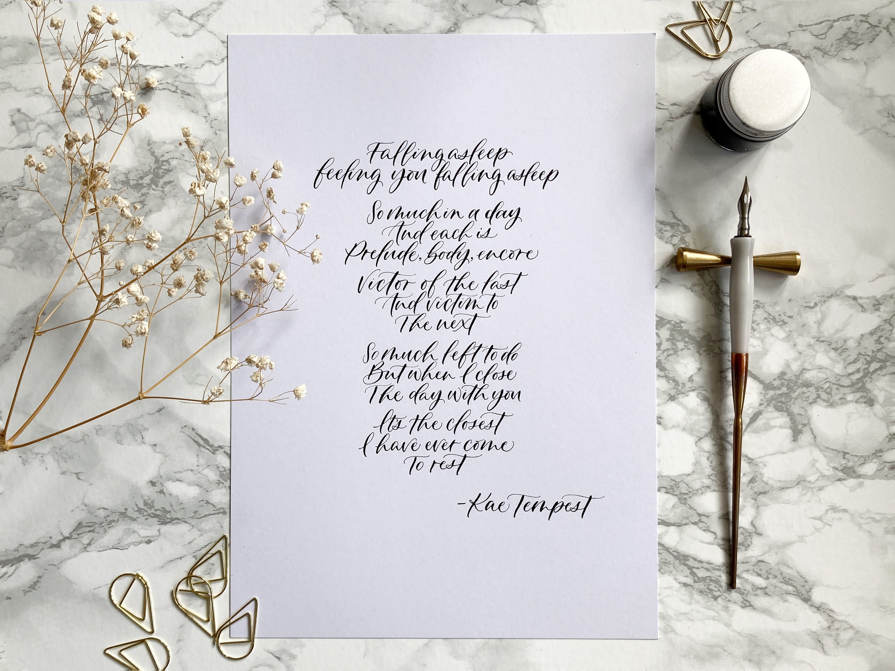 Handwritten Song Quotes