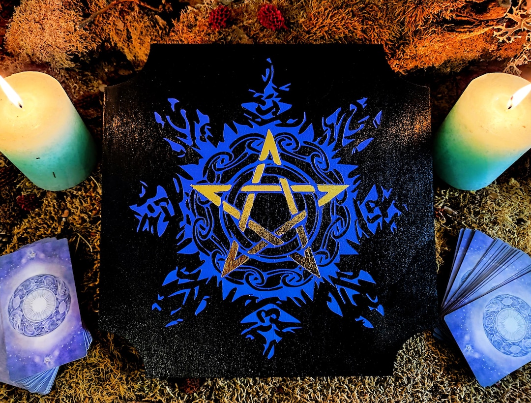 Esotericism, Sacred Pentacle With Mystical Gilding, Object of Spiritual ...