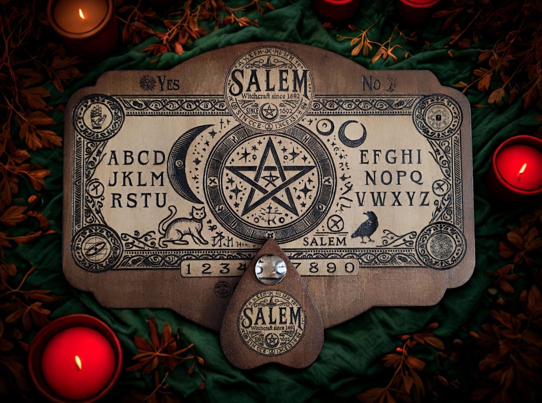 Esotericism - Ouija Board Engraved Salem 1692 - Esotericism, Spiritism ...