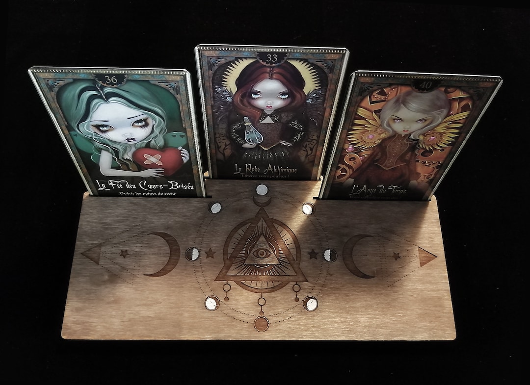 Tarot Stand, Tarots and Oracles Drawing Tray, Divination Card Stand ...