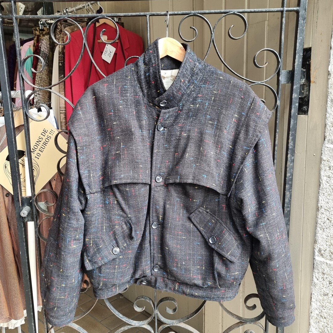 Vintage Bomber Jacket 1980's Jacket Grunge Style Vintage 80's Bomber ...