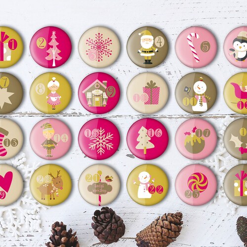 24 Advent Calendar Numbers KIDS - Etsy