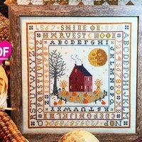 Fall Pumpkin Counted Cross Stitch Pattern - Etsy