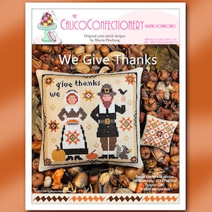 WE GIVE Thanks Paper/mailed Counted Cross Stitch Pattern ...