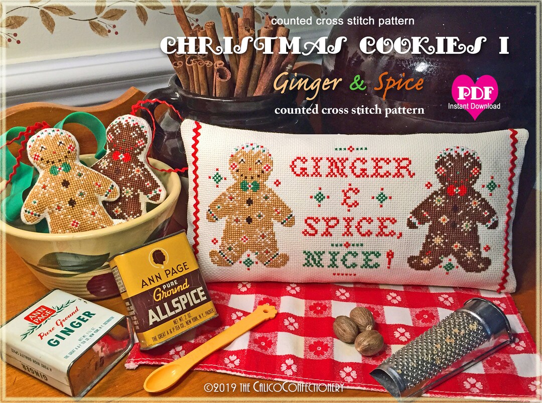 GINGER & SPICE PDF Instant Download Counted Cross Stitch Pattern ...