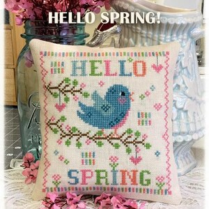 NEW! HELLO Spring Paper/mailed Calicoconfectionery Cross Stitch Pattern ...