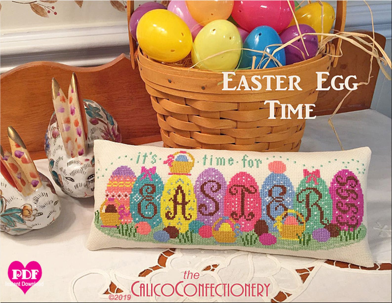 Easter Egg Time PDF Instant Download Cross Stitch Pattern - Etsy