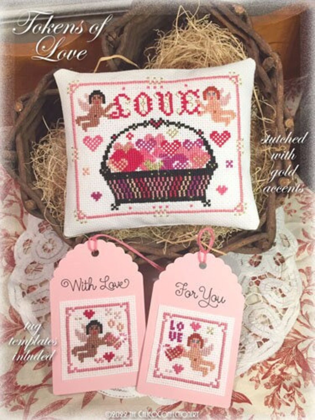 TOKENS of Love PDF Instant Download Calicoconfectionery Cross Stitch ...