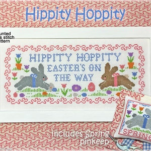 HIPPITY HOPPITY Paper/mailed Cross Stitch Pattern Calicoconfectionery ...
