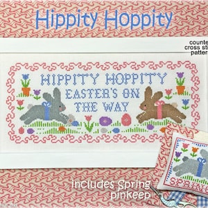 HIPPITY HOPPITY PDF Instant Download Cross Stitch Pattern ...