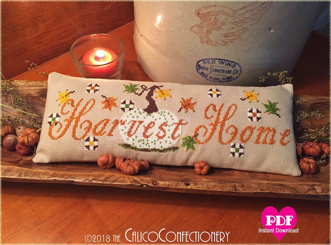 HARVEST HOME PDF Instant Download Counted Cross Stitch Pattern ...