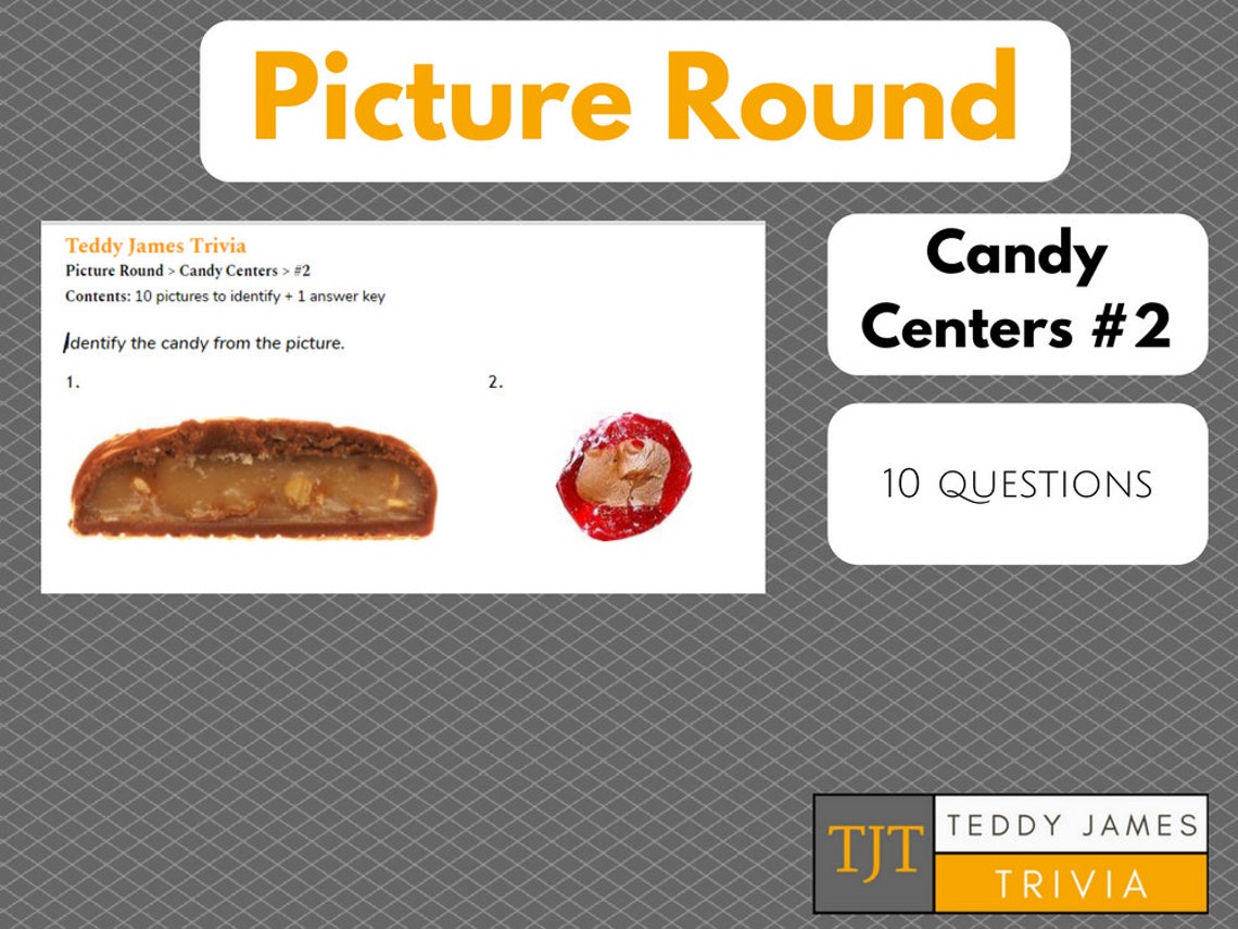 Picture Round for Bar Trivia - Candy Centers - Game #2 - Etsy