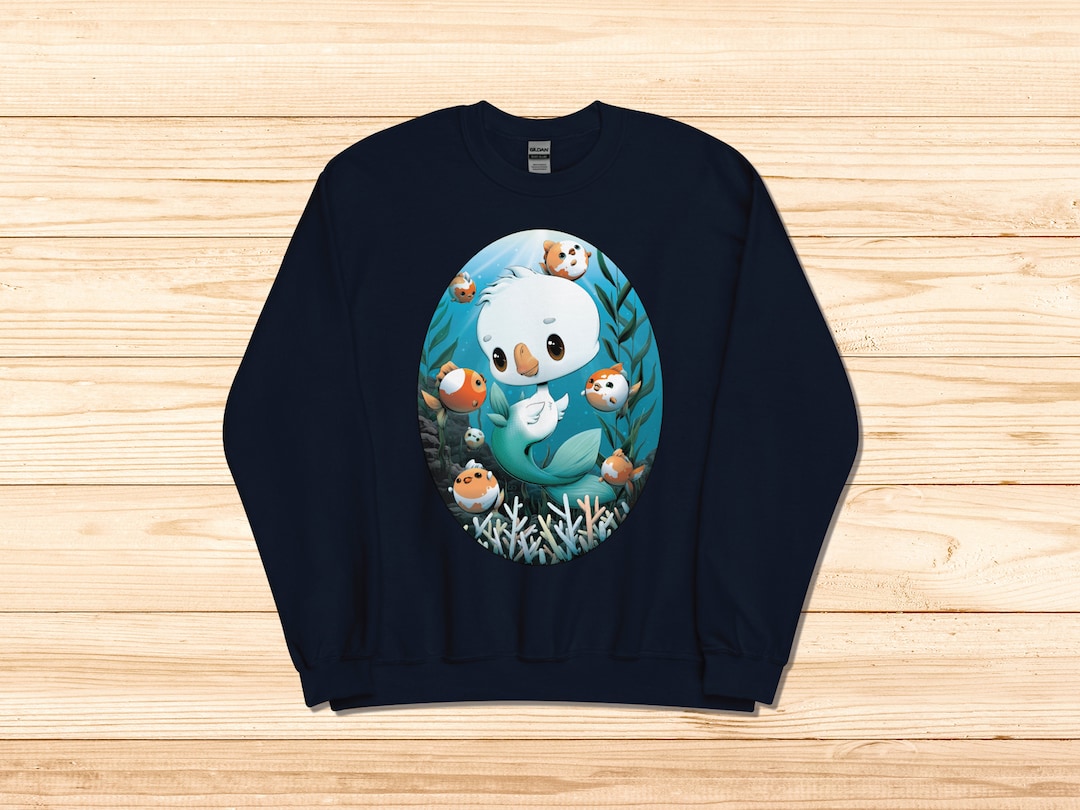 Goose Mermaid - Dinkygoose - Cartoon Goose - Unisex Sweatshirt - Etsy