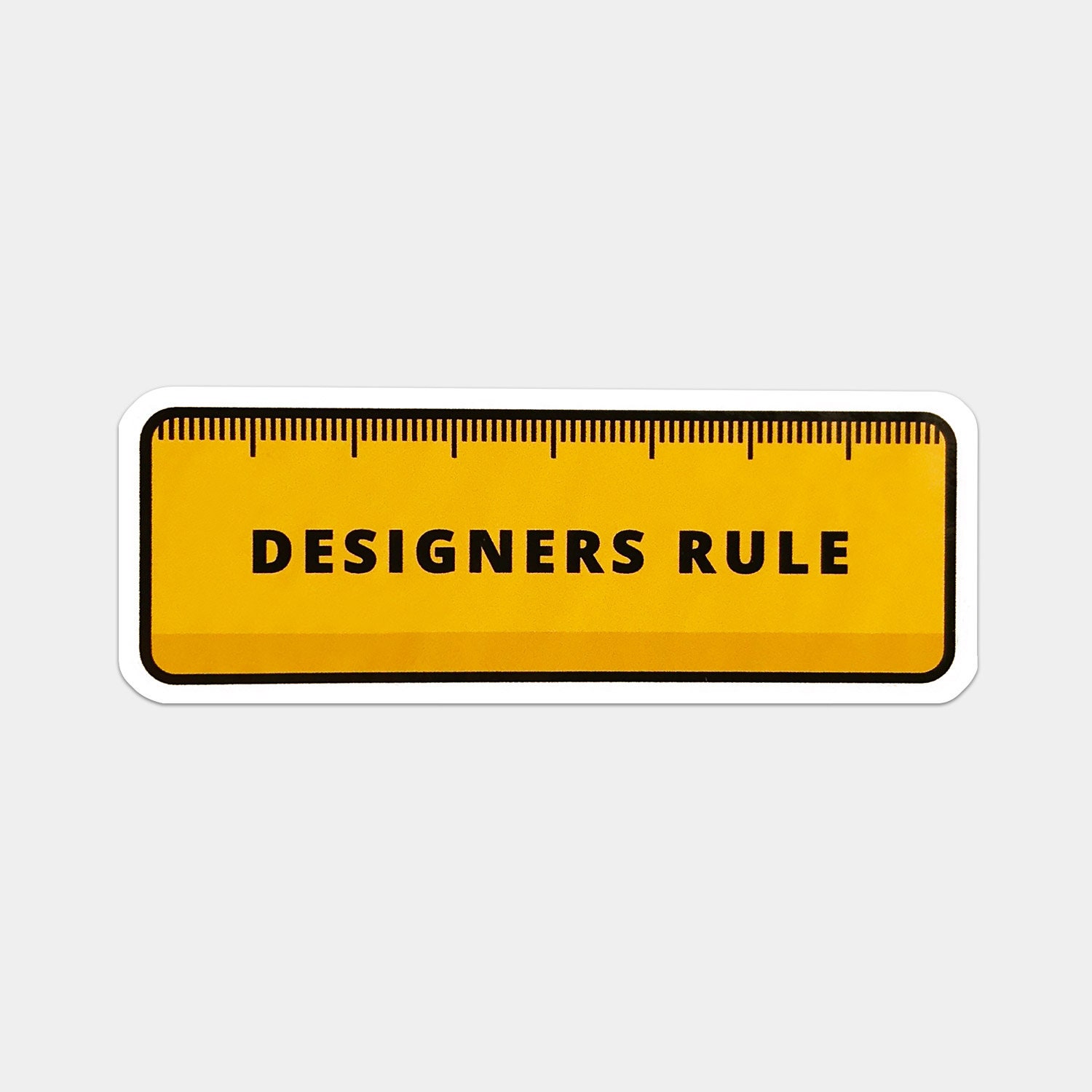 Designers Rule Sticker - Etsy