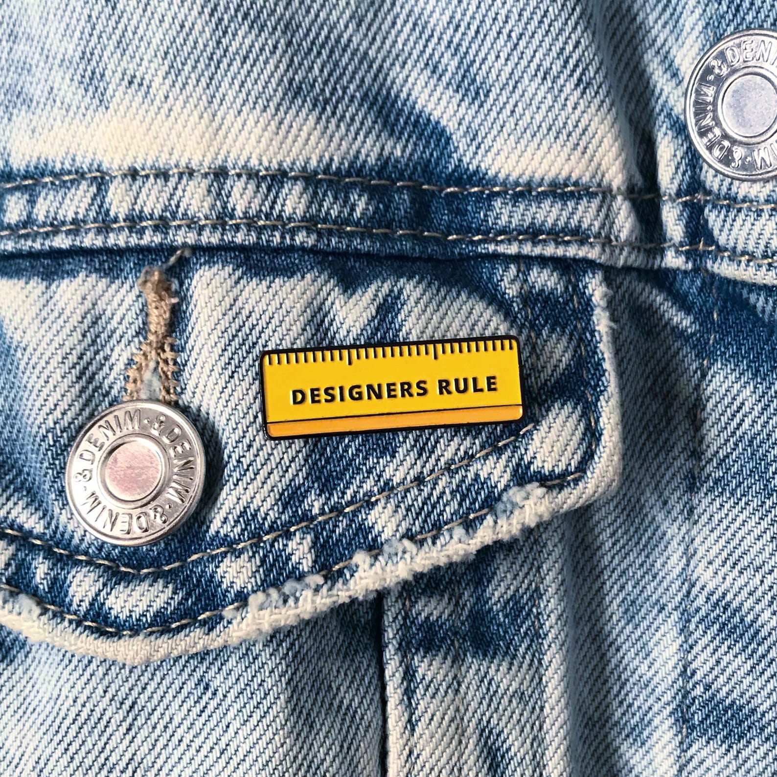 Designers Rule Enamel Pin | Etsy