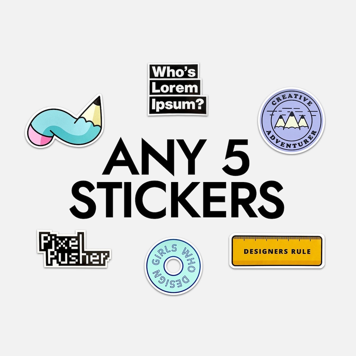 Any 5 Stickers - Etsy UK