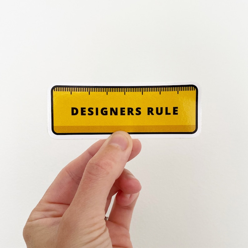 Designers Rule Sticker - Etsy
