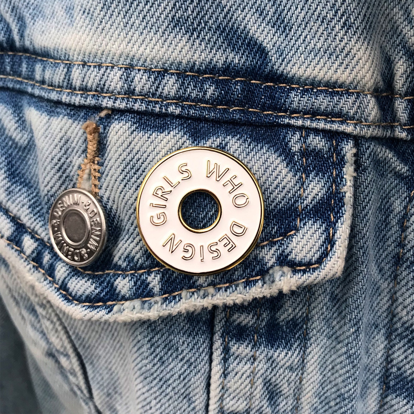 Girls Who Design Enamel Pin - Etsy