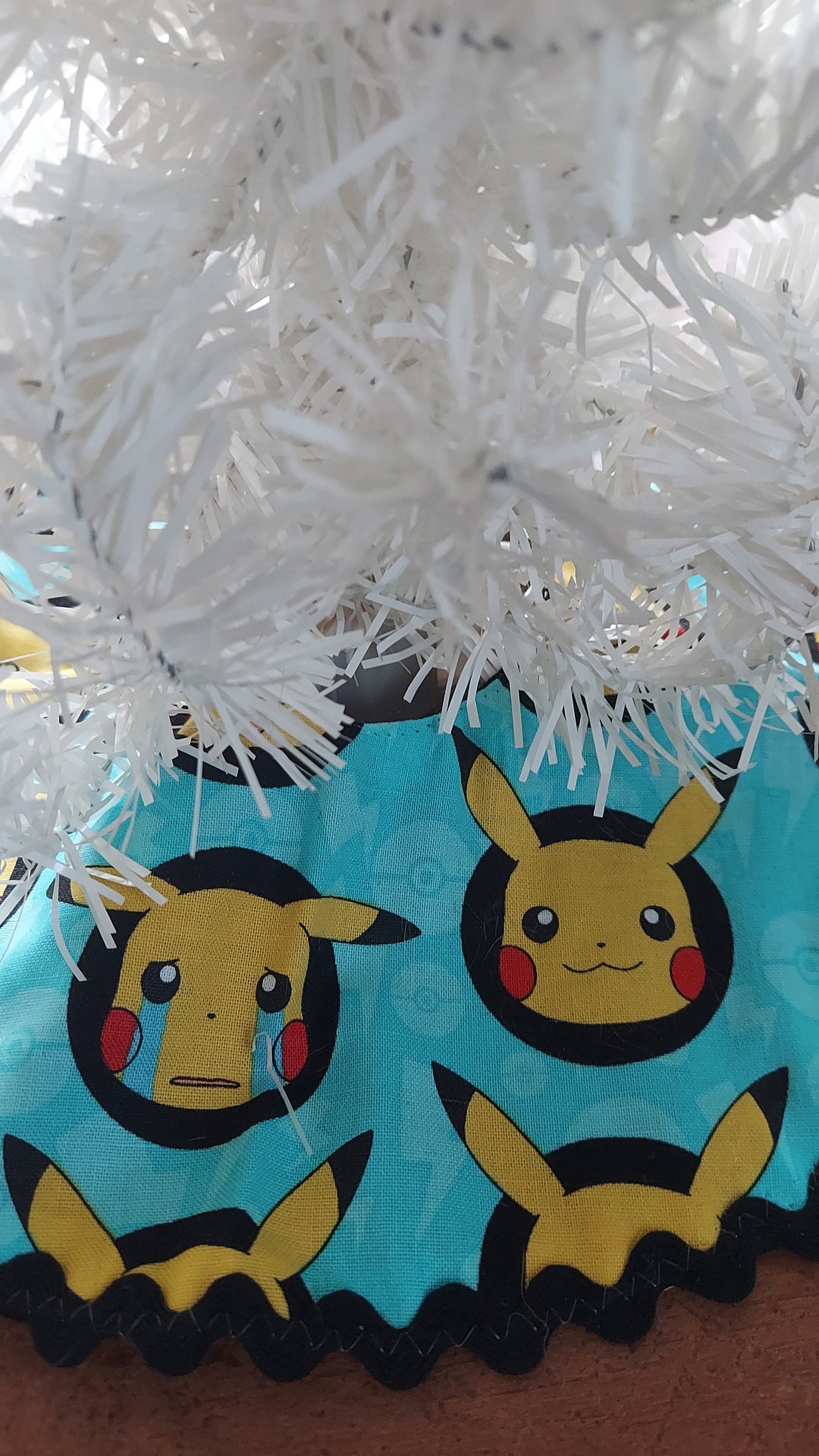 10 Inch Diameter Picachu Pokémon Tree Skirt - Etsy