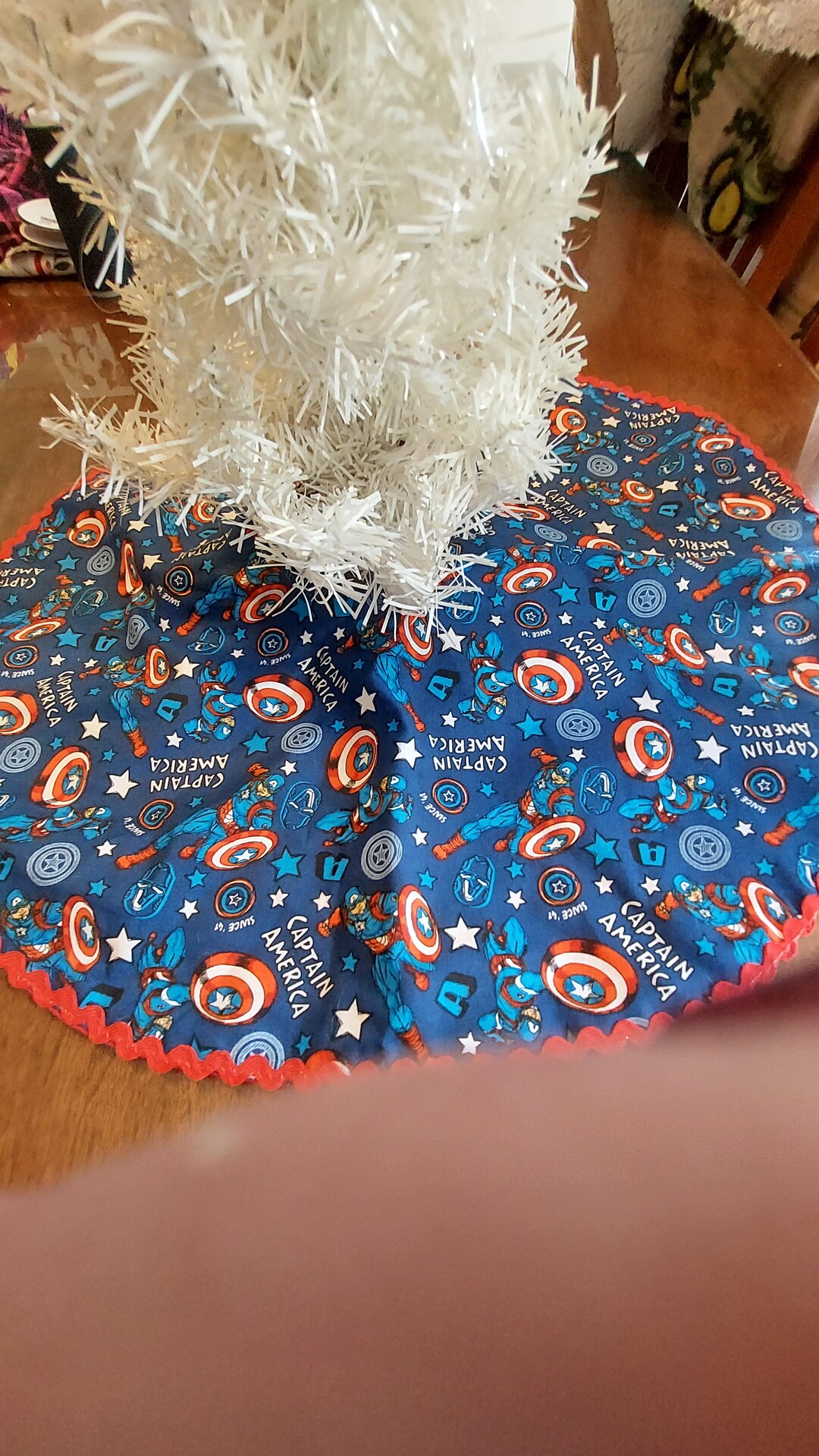 18 Inch Diameter Captain America Small Tree Skirt - Etsy