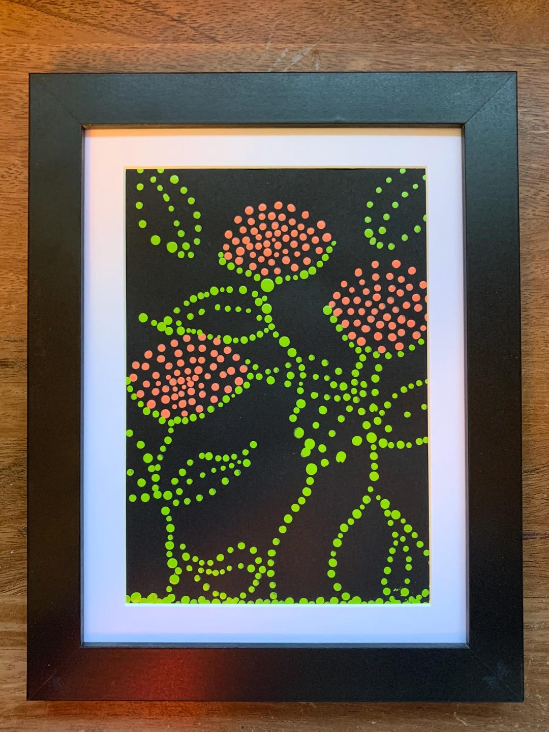 Growth Takes Time - Expanding Dot Series - Pointilisim Framed Original ...