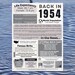 1954 Facts, INSTANT DOWNLOAD, Printable, Poster, Birthday, Class ...