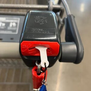 Aldi Cart Token. 4 Color Choice: Red, Blk, White, Blue. 3D Printed Aldi ...