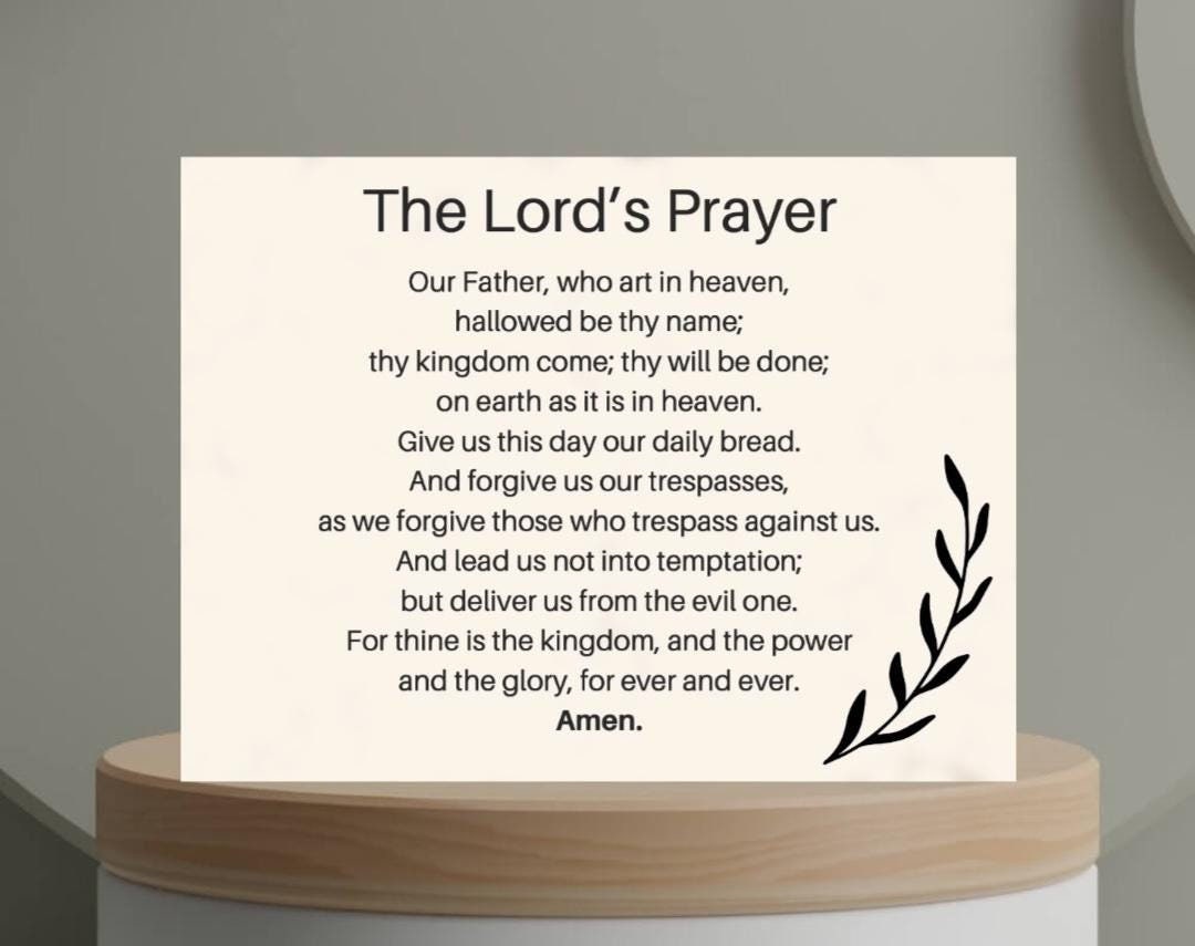 The Lords Prayer Wide, INSTANT DOWNLOAD, Printable Art, Poster ...