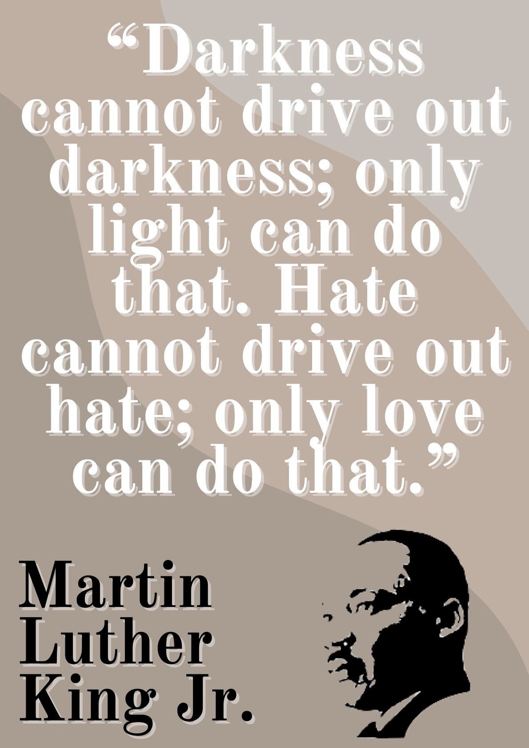 MLK, INSTANT DOWNLOAD, Printable Art, Poster, Inspirational, Love ...