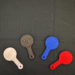 Aldi Cart Token. 4 Color Choice: Red, Blk, White, Blue. 3D Printed Aldi ...