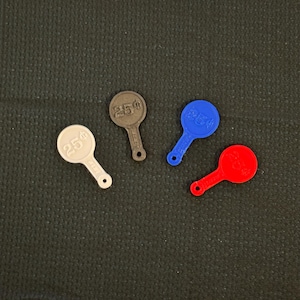 Aldi Cart Token. 4 Color Choice: Red, Blk, White, Blue. 3D Printed Aldi ...