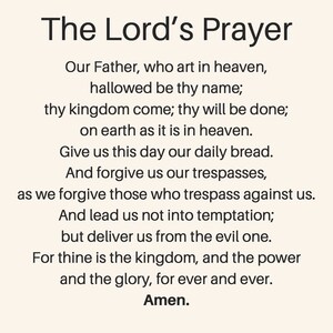 The Lords Prayer Wide, INSTANT DOWNLOAD, Printable Art, Poster ...