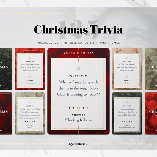 Christmas Trivia - Etsy