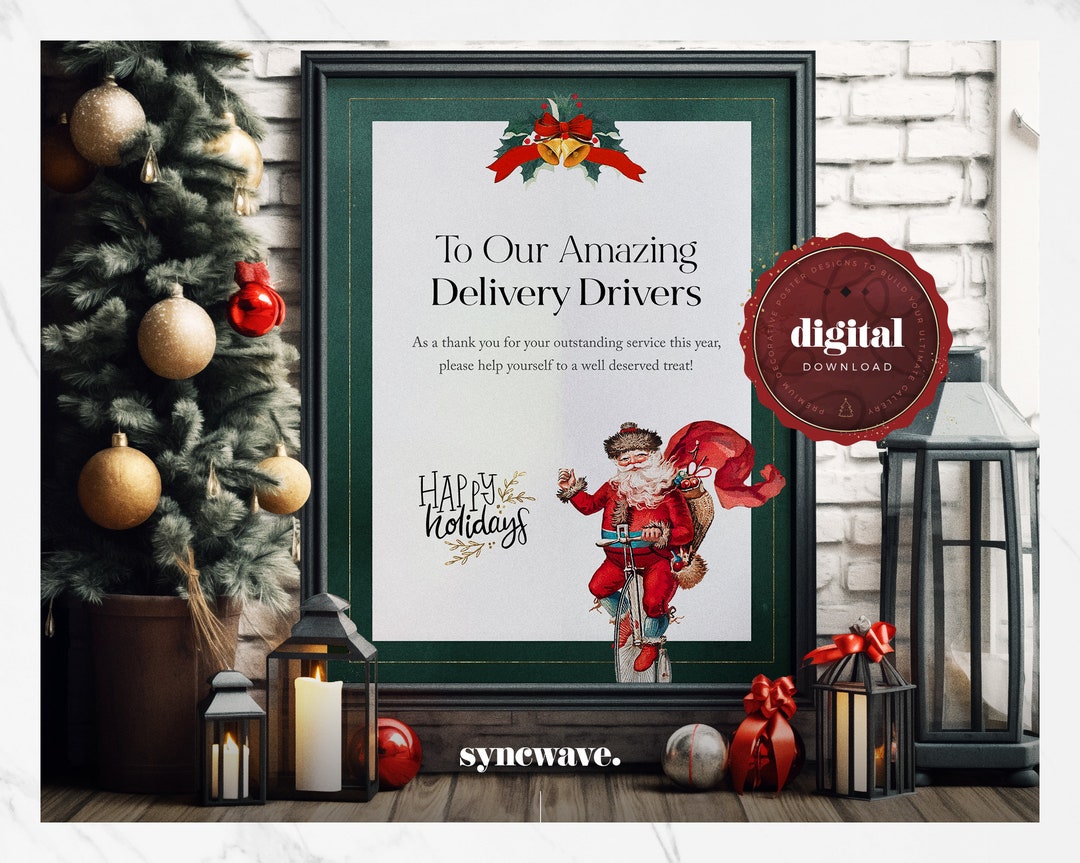 Delivery Driver Appreciation Sign Thank You Sign Take A Snack Sign ...