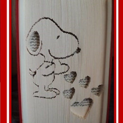 Snoopy Book Folding Pattern - Etsy