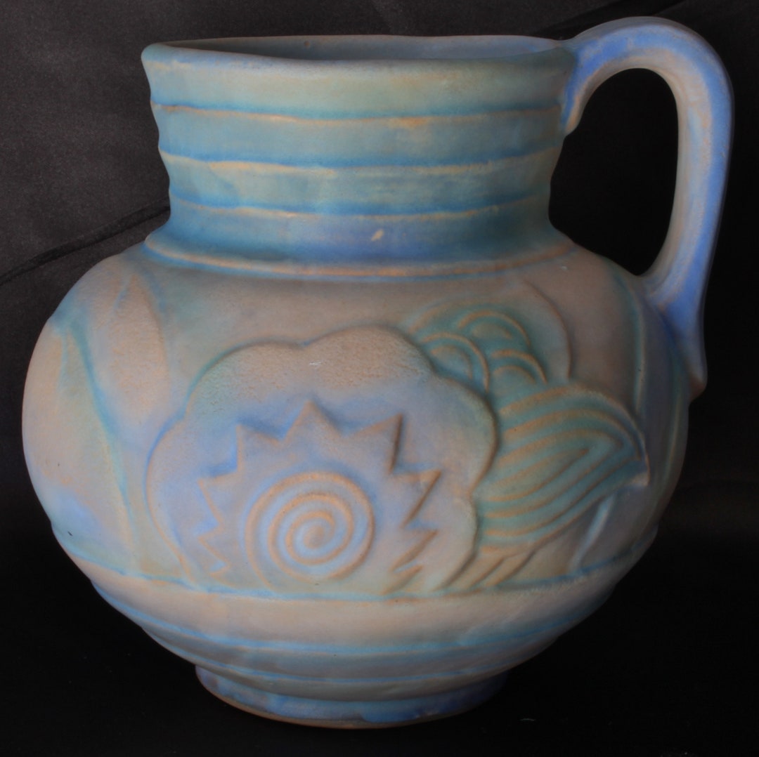 Denby Danesby Ware 6" Art Deco Stoneware Pastel Blue Vase, Grasmere ...