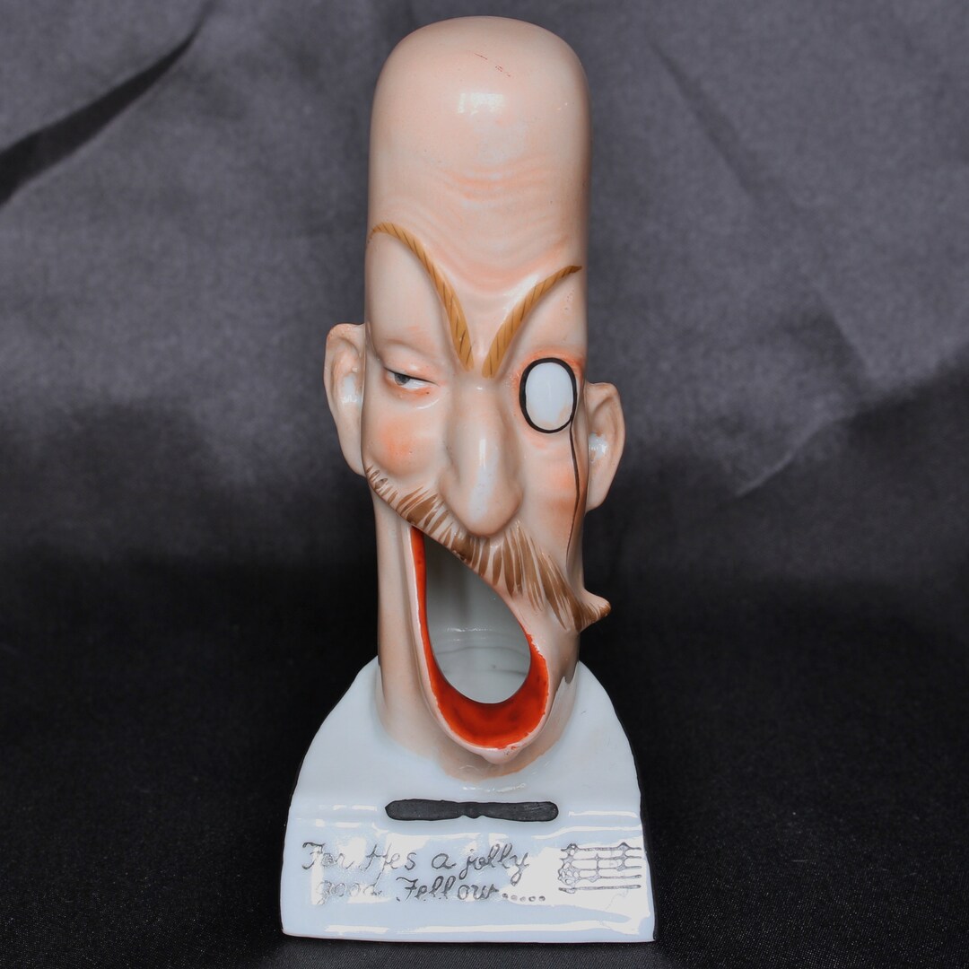 Schafer & Vater Germany Whimsical Singing Barber Ashtray 'jolly Good ...