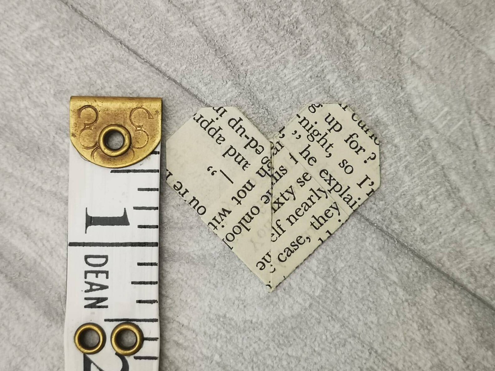 Robbie Burns Book Page Origami Heart Handfolded Decorations, Scottish ...