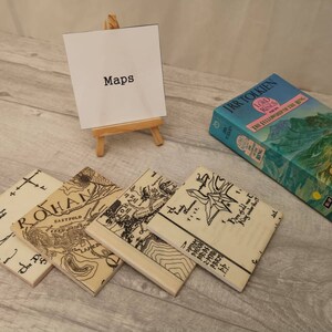 Lord of the Rings Book Page Tile Coaster Fantasy Geek Film - Etsy