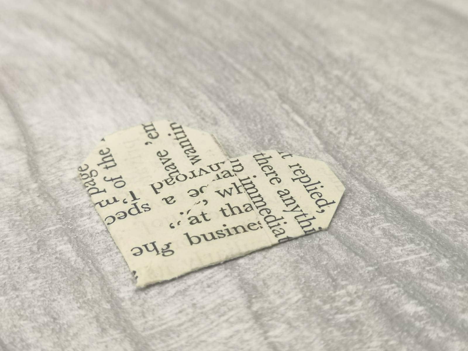 Robbie Burns Book Page Origami Heart Handfolded Decorations, Scottish ...