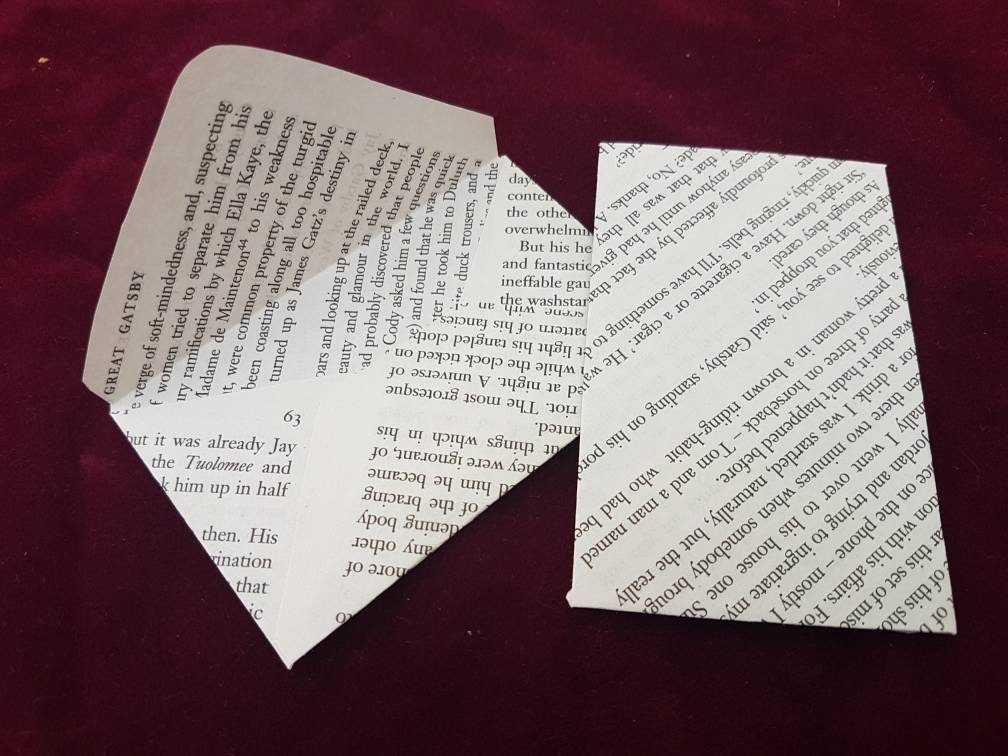 The Great Gatsby Mini Envelopes, 1920s Party Decor, Literature Wedding ...