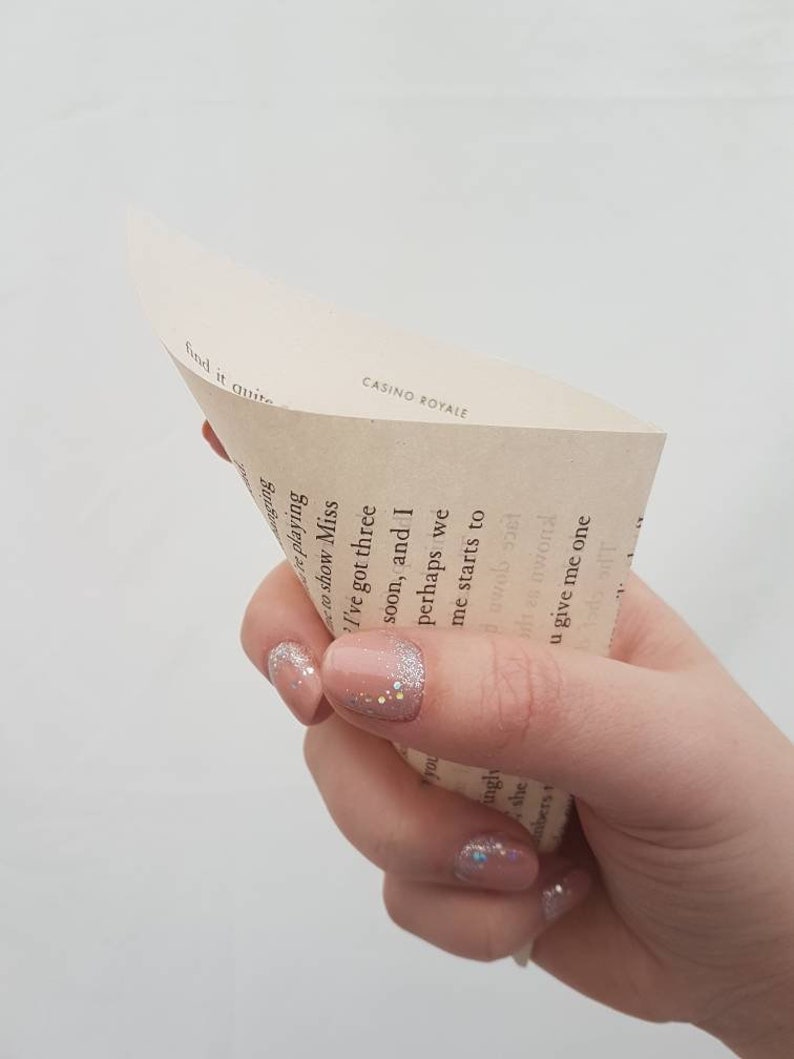 James Bond Book Wedding Throwing Confetti Cones/007 Cone/classic ...
