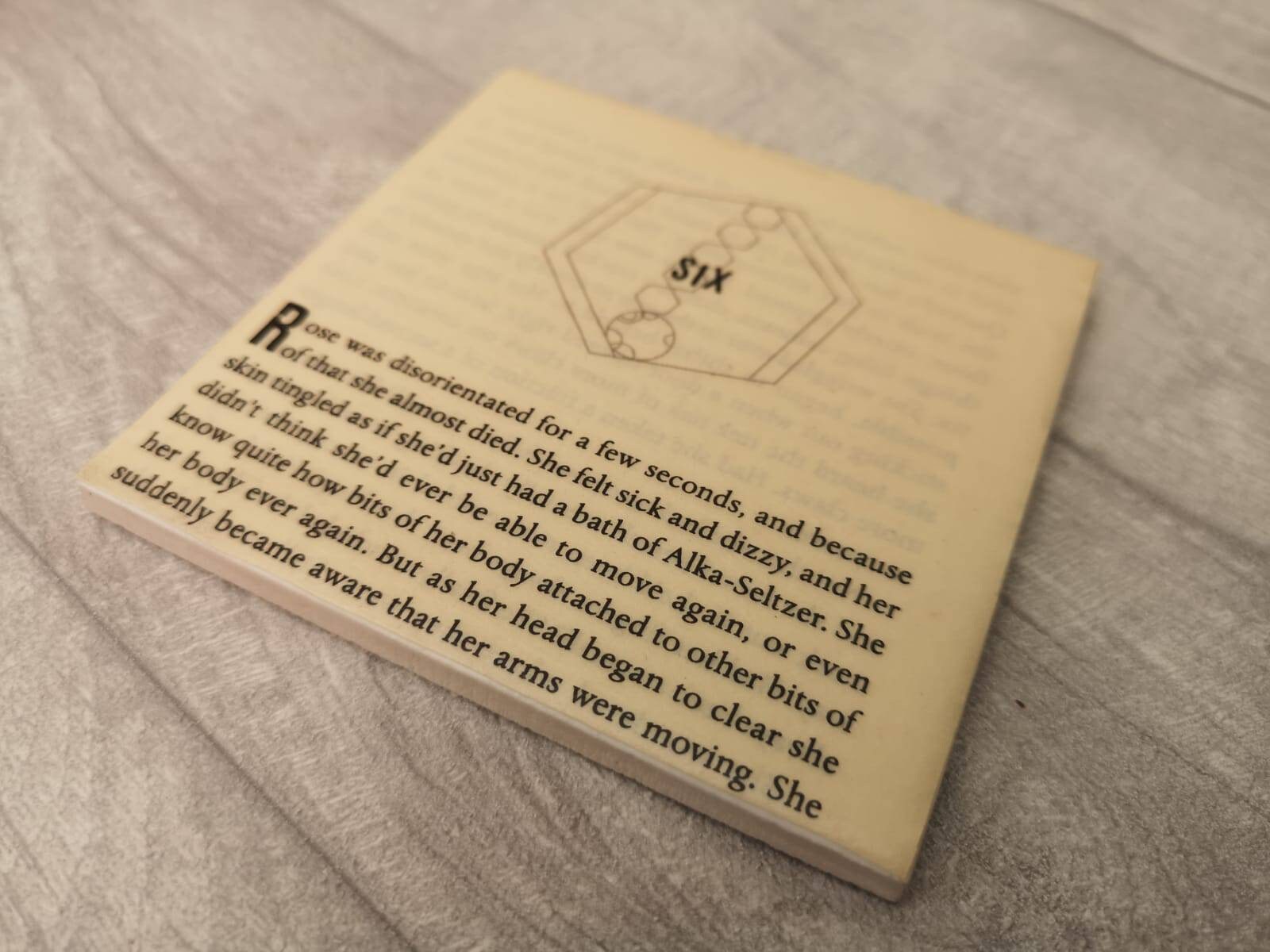 Doctor Who Book Page Tile Coasters Dr Who Fandom Coaster Gift | Etsy