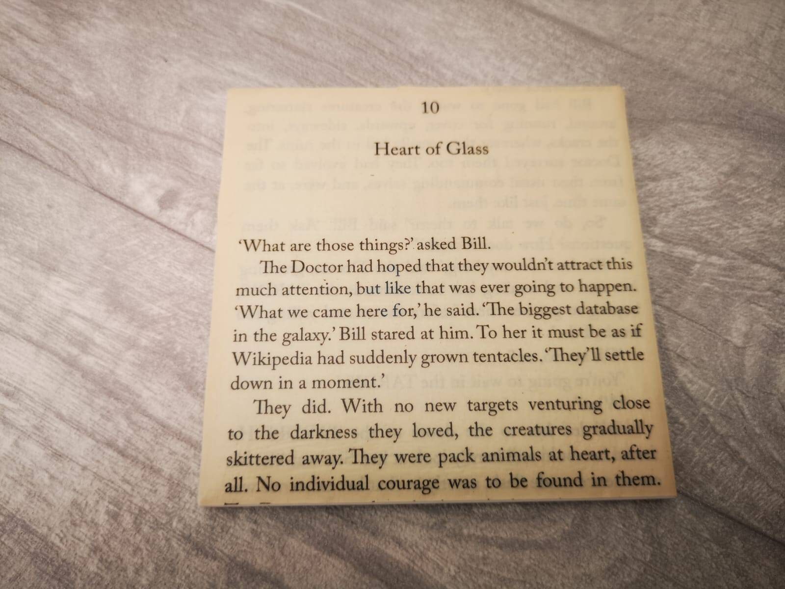 Doctor Who Book Page Tile Coasters Dr Who Fandom Coaster Gift | Etsy